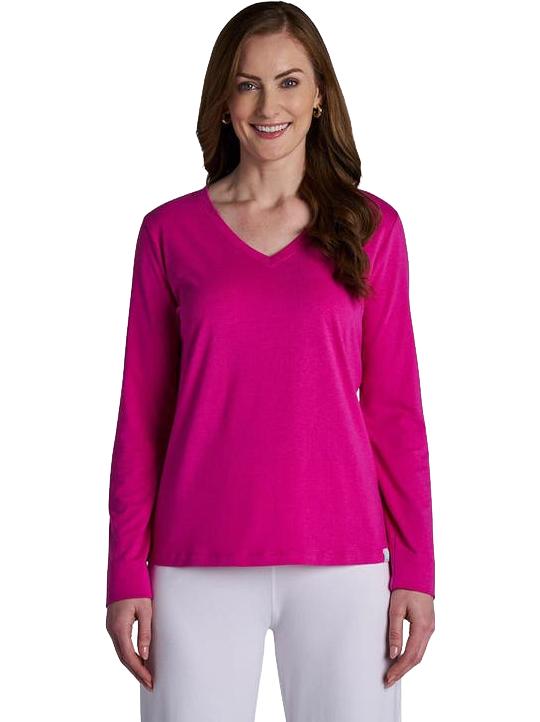 COOLIBAR Morada V-Neck Long Sleeve T-Shirt